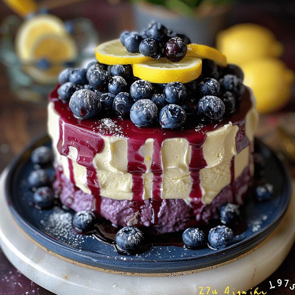 Lemon Blueberry Shortbread Mousse Cake - Simply Recipes - Fewer Worries ...