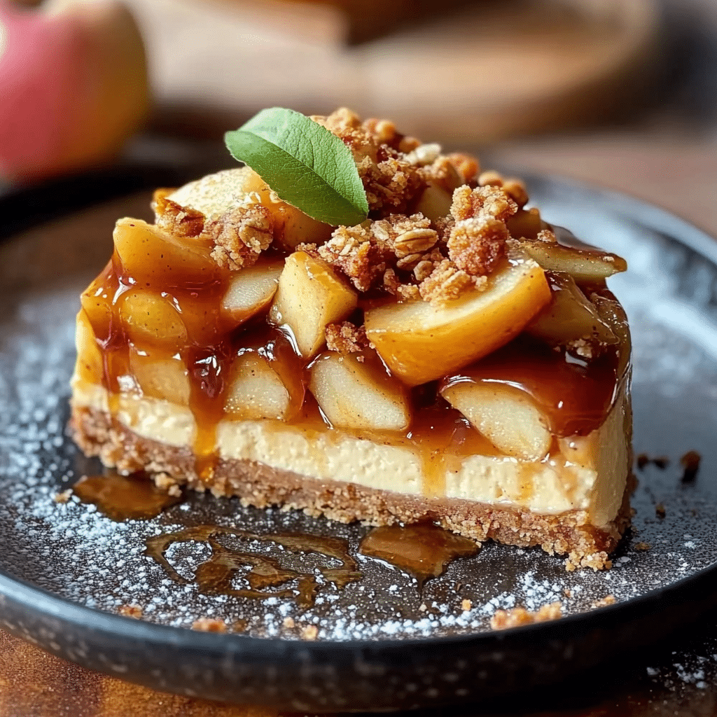Caramel Apple Crisp Cheesecake Recipe - Simply Recipes - Fewer Worries ...