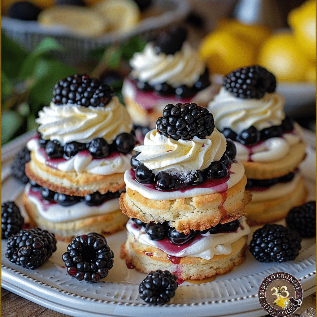 Lemon-Blackberry Shortcakes Recipe - Simply Recipes - Fewer Worries ...