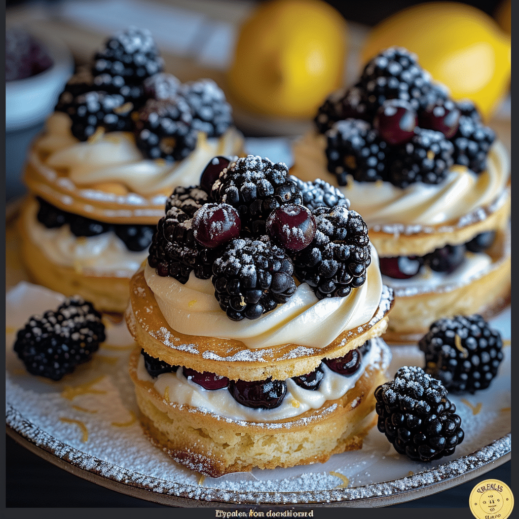 Lemon-Blackberry Shortcakes Recipe - Simply Recipes - Fewer Worries ...