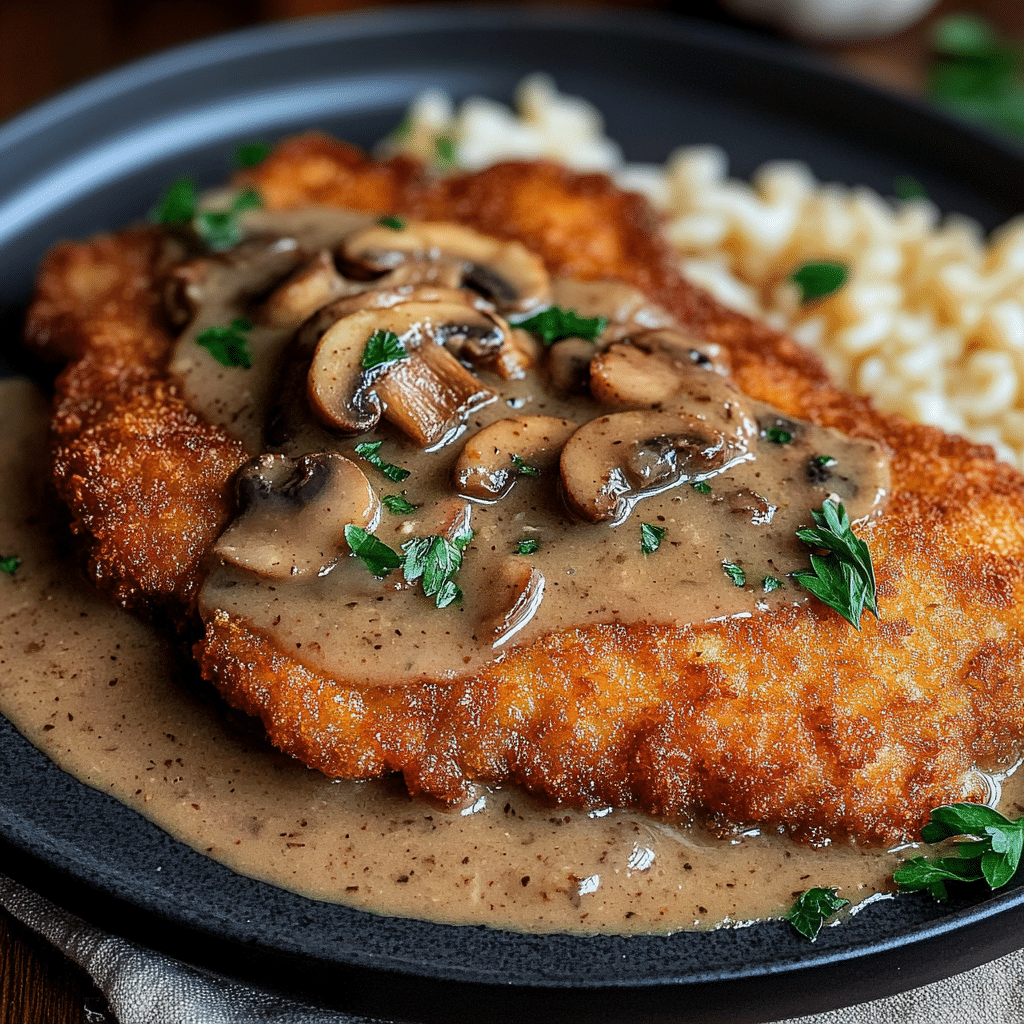 Crispy Fried Pork Schnitzel with Mushroom Pan Gravy - Simply Recipes ...