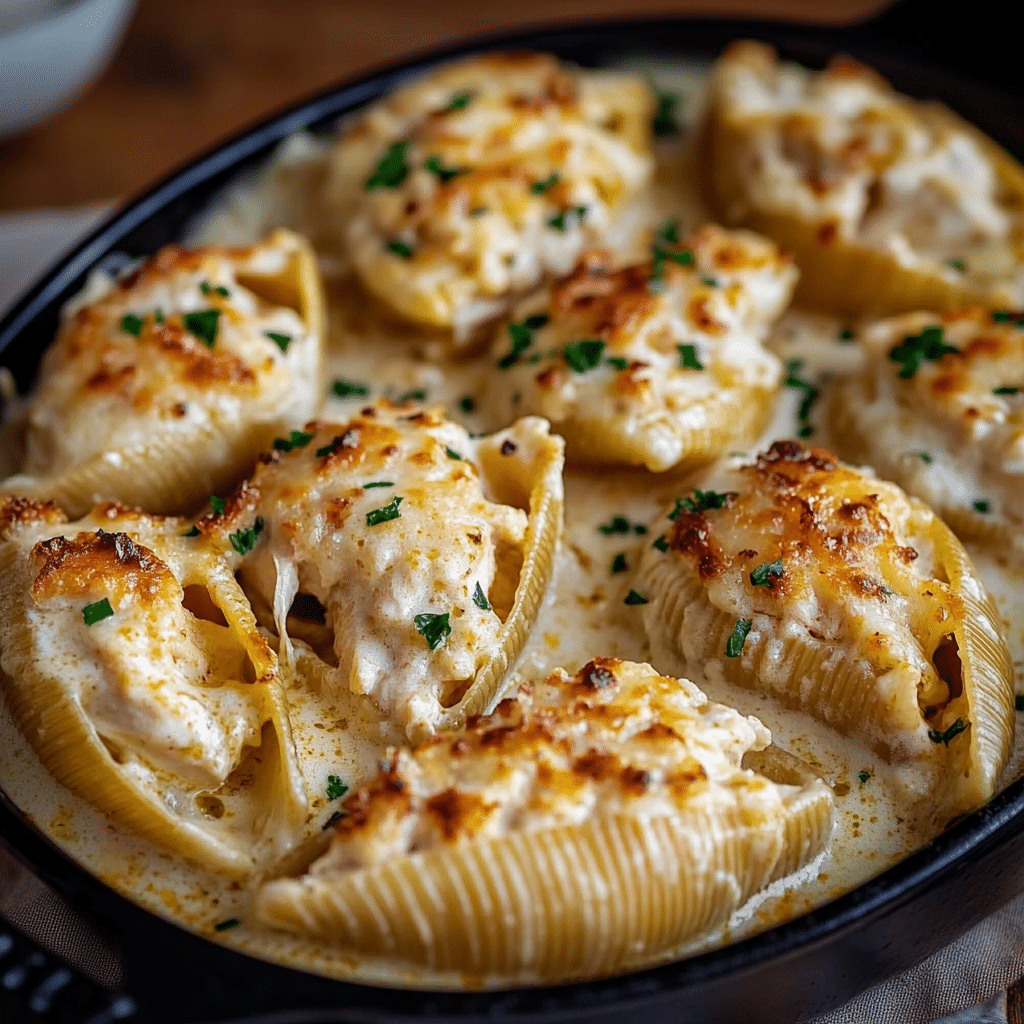 Chicken Alfredo Stuffed Shells - Simply Recipes - Fewer Worries, More ...