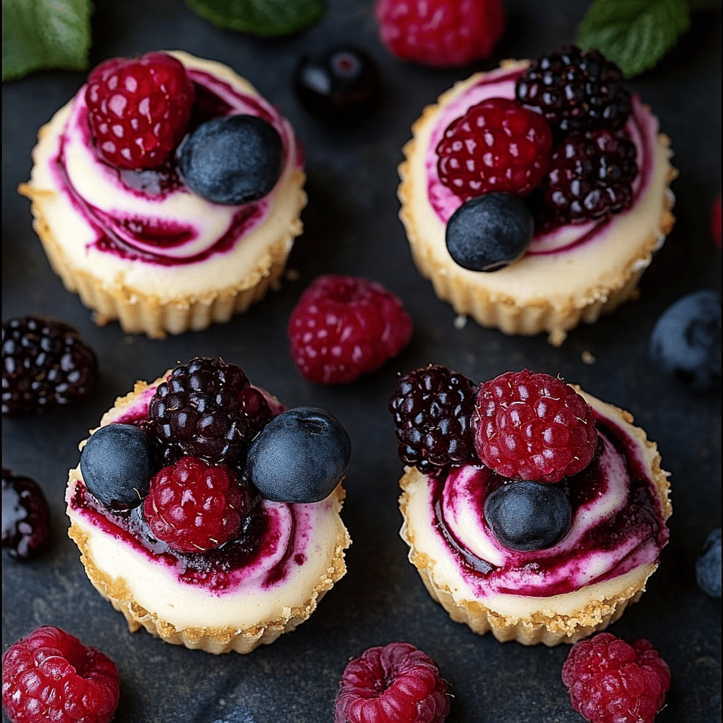 Berry Swirl Cheesecake Bites - Simply Recipes - Fewer Worries, More Delight