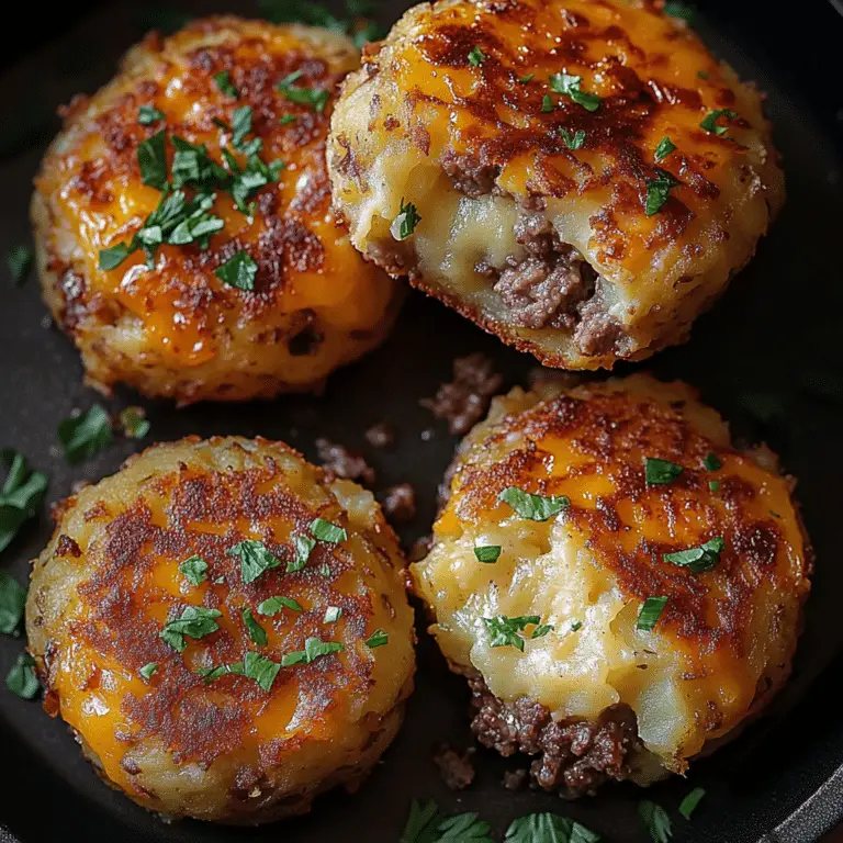 Cheesy Beef Stuffed Potato Cakes - Simply Recipes - Fewer Worries, More ...