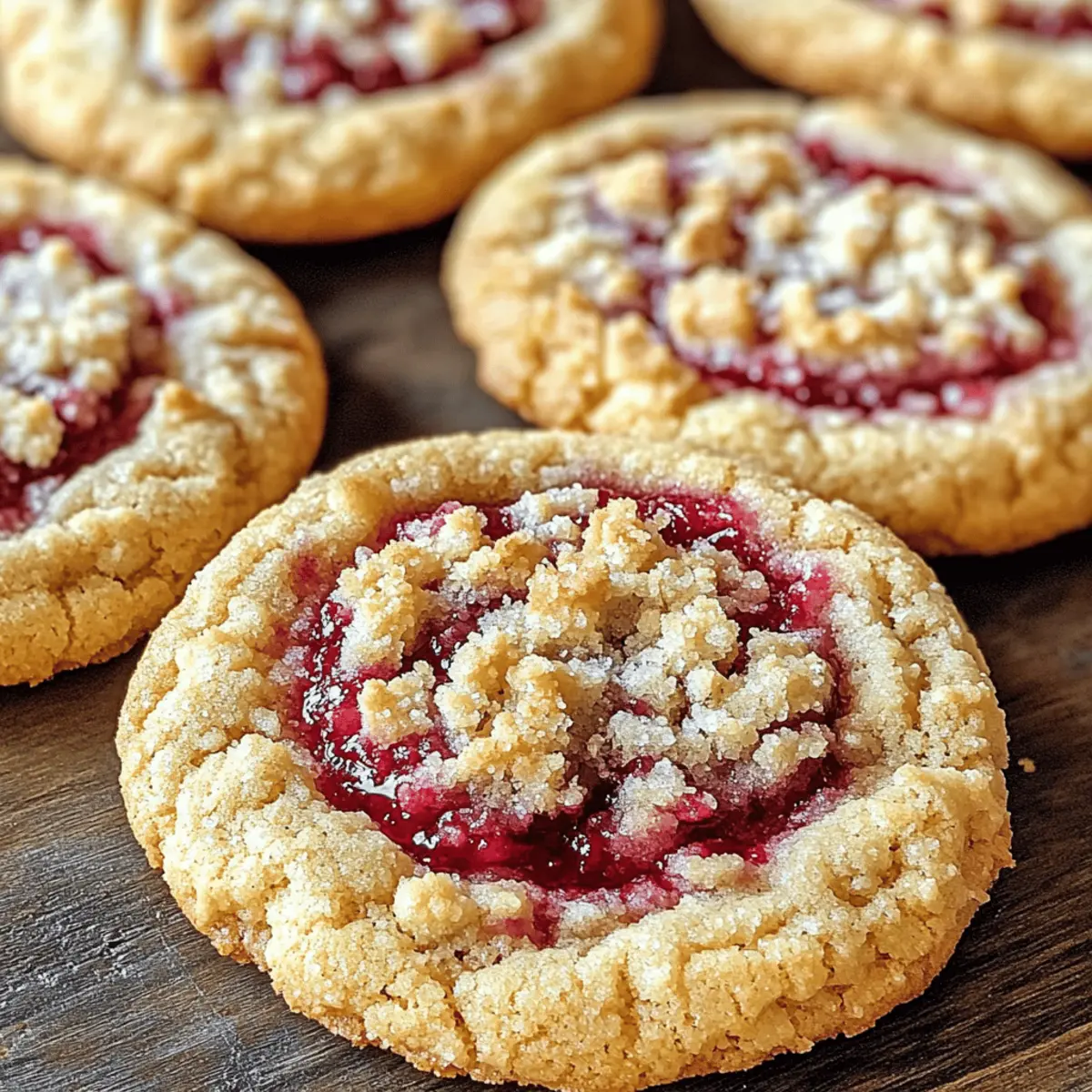 Indulgent Buttery Raspberry Crumble Cookies with Sweet Jam Filling ...