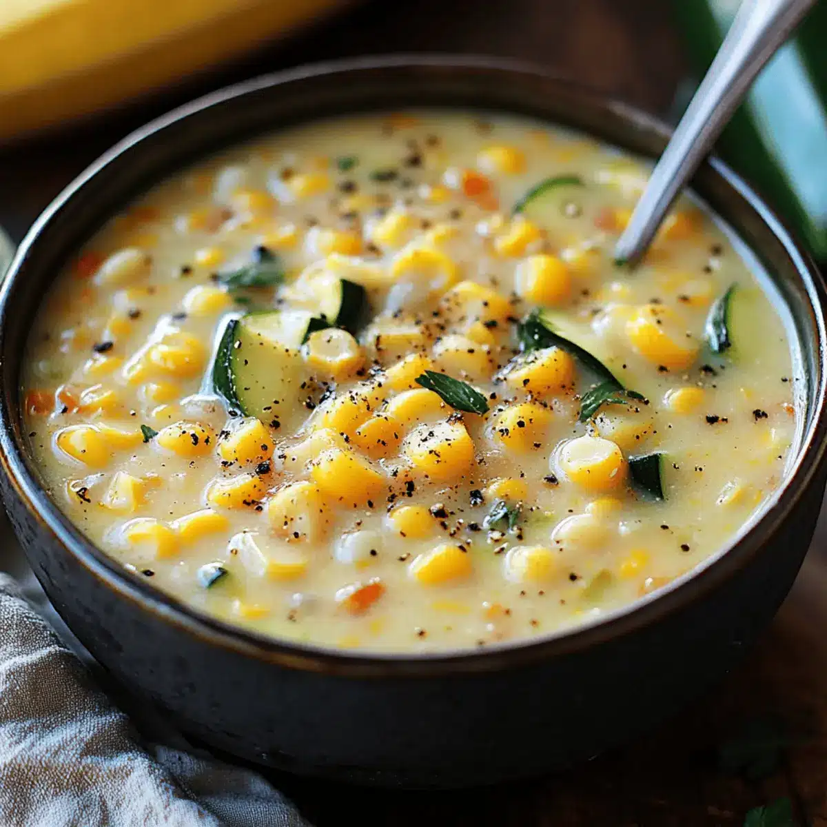 Delightful Summer Fresh Corn and Zucchini Chowder Recipe Bliss - Simply ...