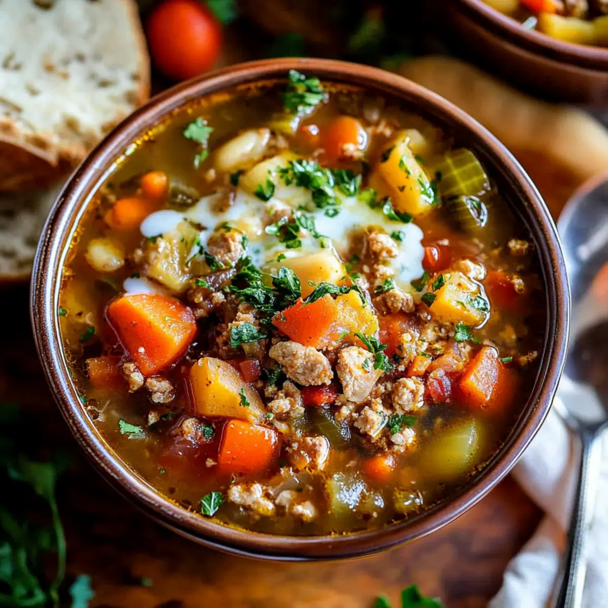 Delicious Ground Turkey Vegetable Soup for Easy Weight Loss - Simply ...