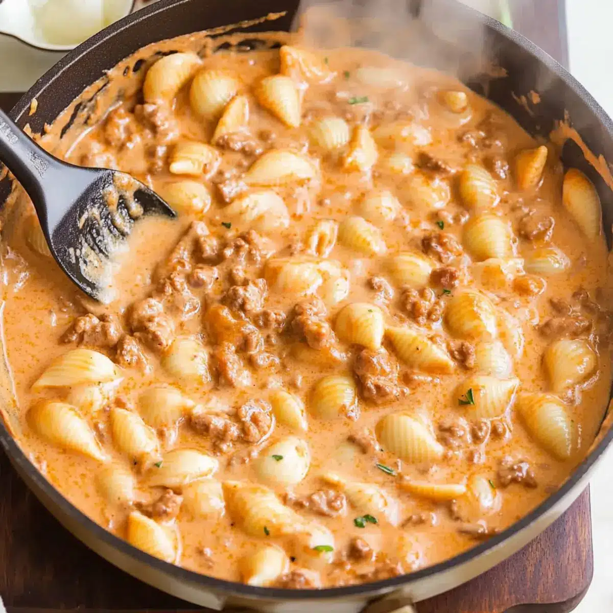 Irresistibly Creamy Beef and Shells: Dinner in Just 25 Minutes - Simply ...