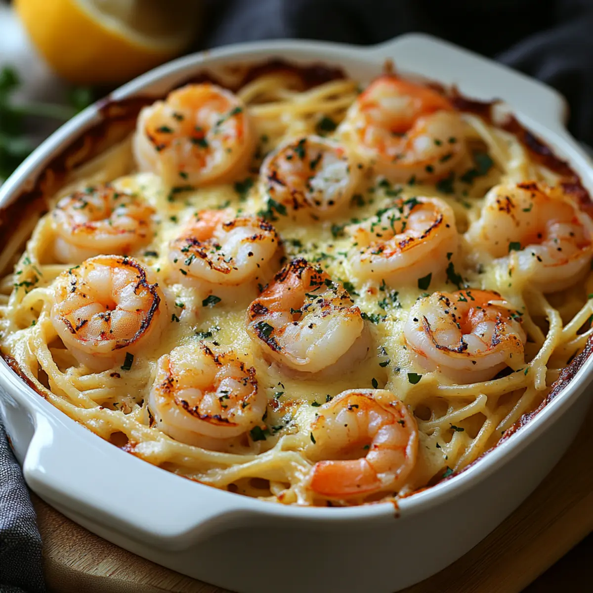 Cheesy Garlic Shrimp Scampi Pasta Bake You'll Crave Forever - Simply ...