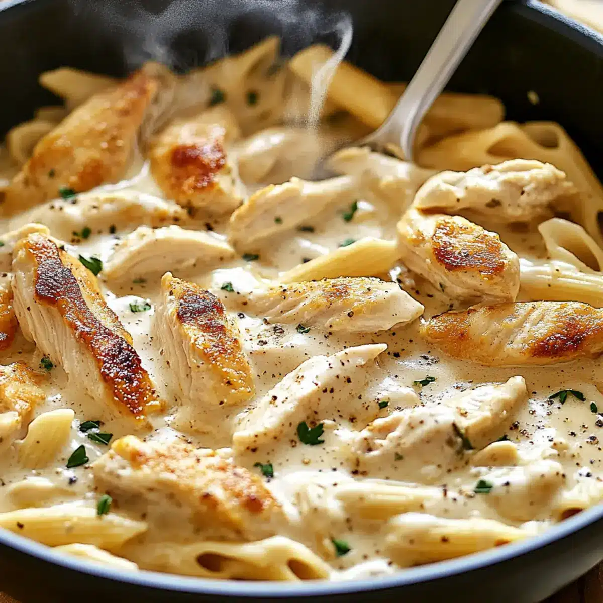 Indulge in Creamy Chicken Pasta for a Cozy Dinner Delight - Simply ...