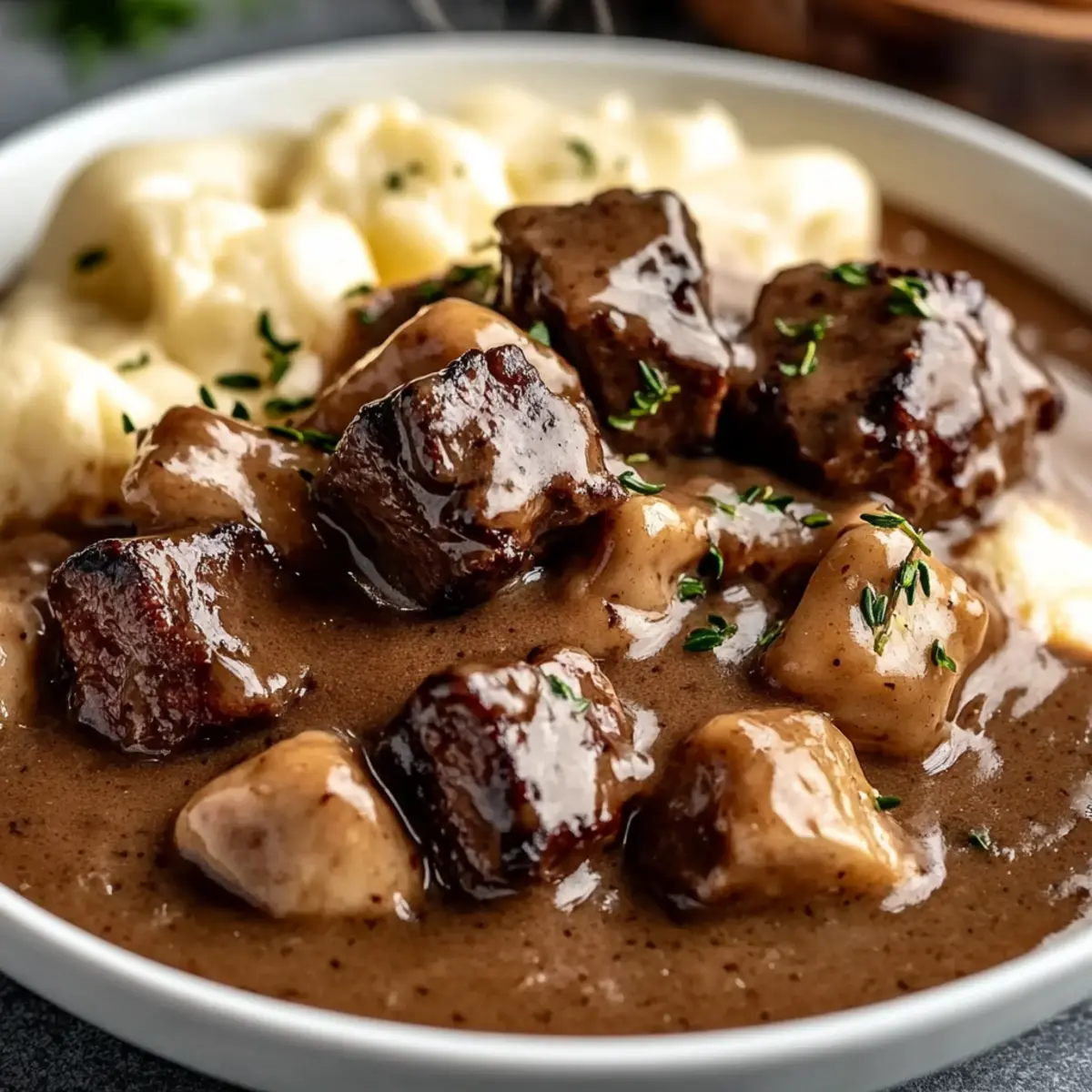 Irresistibly Cozy Beef Tips and Gravy for Comfort Nights - Simply ...